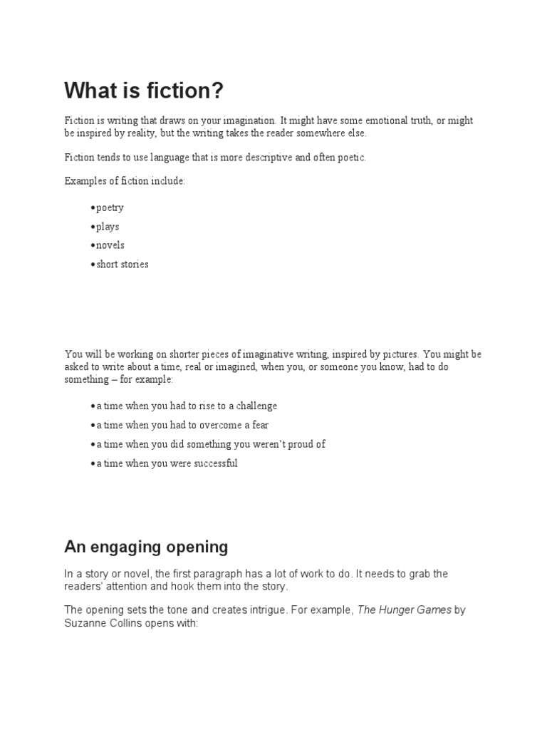 Imaginative Writing Lesson 1 | PDF | Adverb | Cinderella