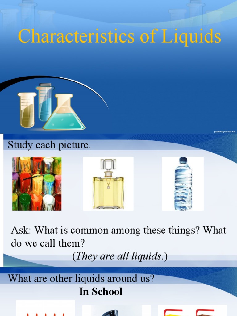 Grade 3 PPT - Science - Q1 - Characteristics of Liquids 2 | PDF | Taste ...