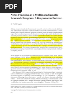 Entman Framing 1993 Fractured Paradigm | PDF