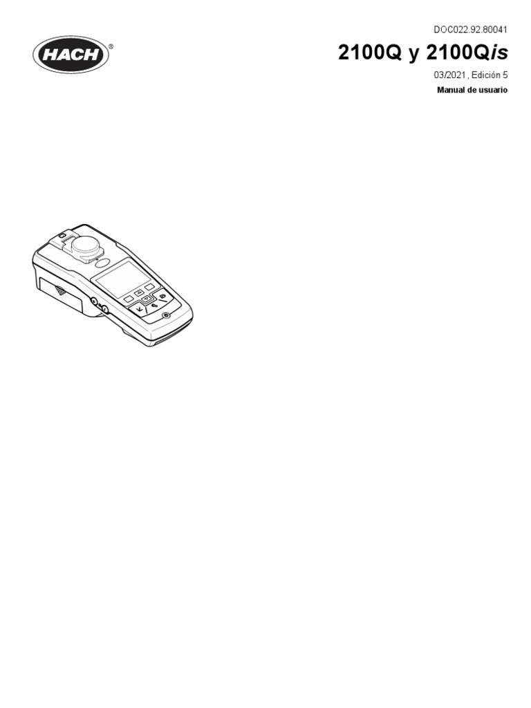 Manual de 2100q | PDF | Calibración