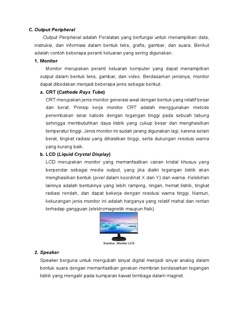 Output Peripheral | PDF