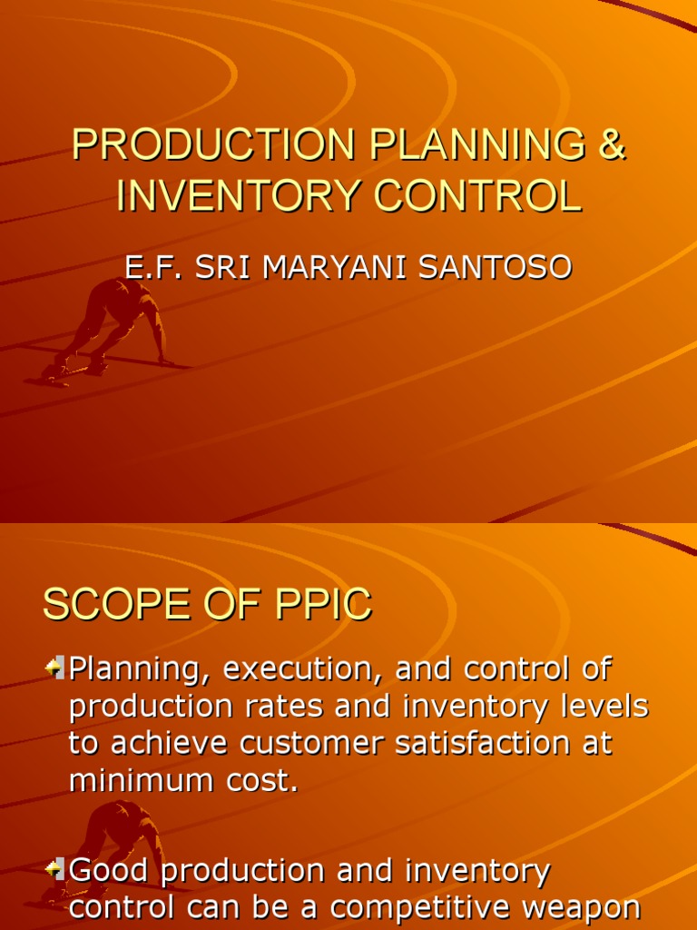 Production Planning & Inventory Control | PDF | Inventory | Customer ...
