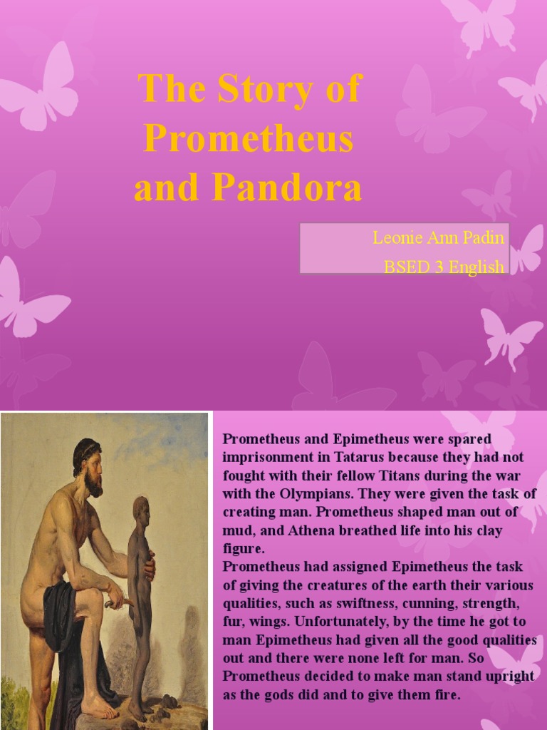 Prometheus and Pandora: A Cautionary Tale | PDF | Prometheus | Ancient ...
