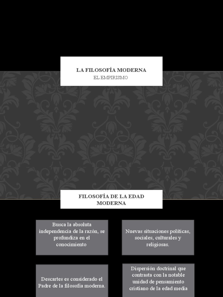 El Empirismo en la Filosofía Moderna | PDF | Empirismo | John Locke