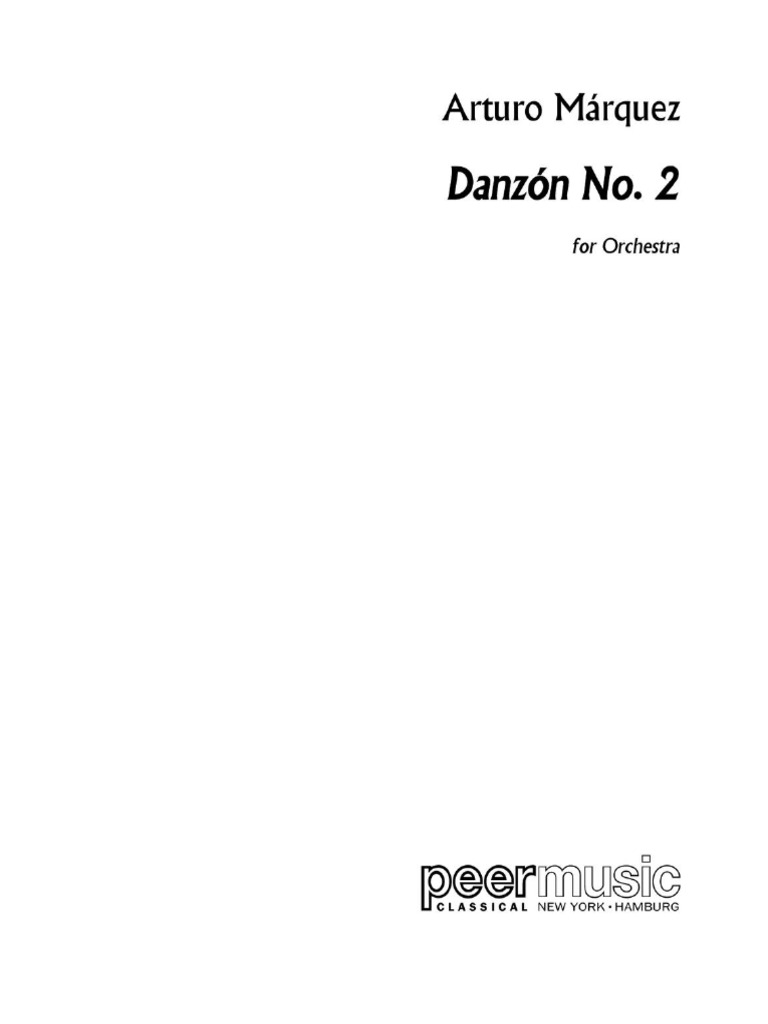 Arturo Márquez - Danzón No. 2 (Orquesta) | PDF