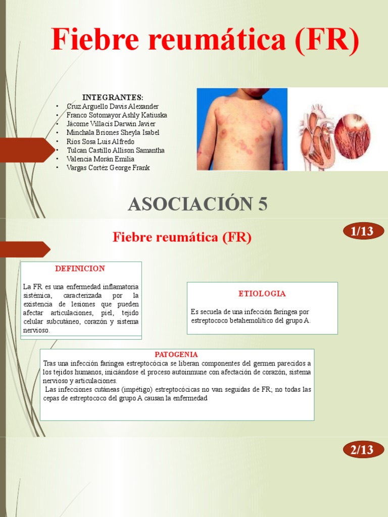 Fiebre Reumatica | PDF | Medicina CLINICA | Especialidades Medicas