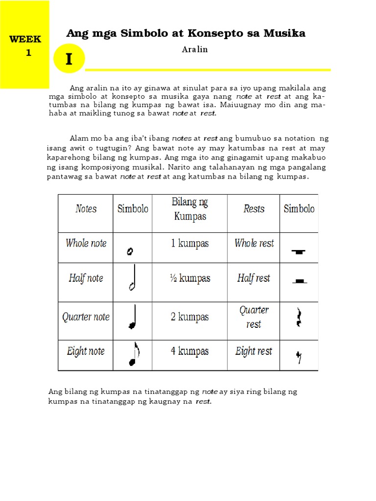 Mapeh4 Notes Pdf