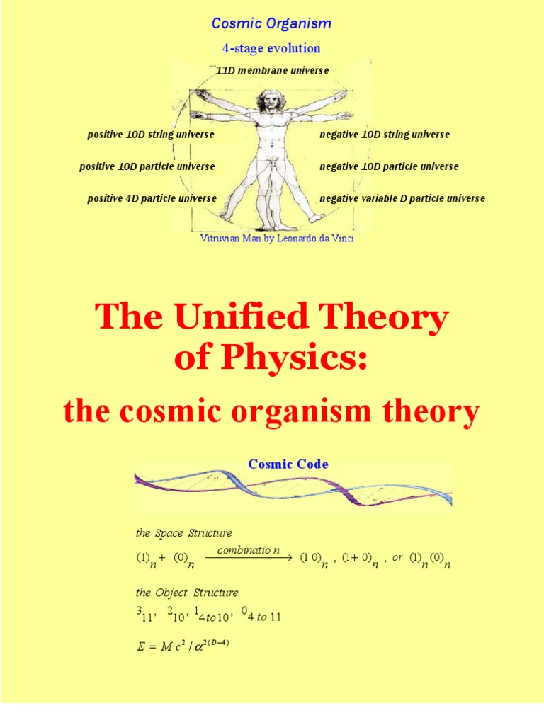 The Unified Theory of Physics: The Cosmic Organism Theory | PDF ...