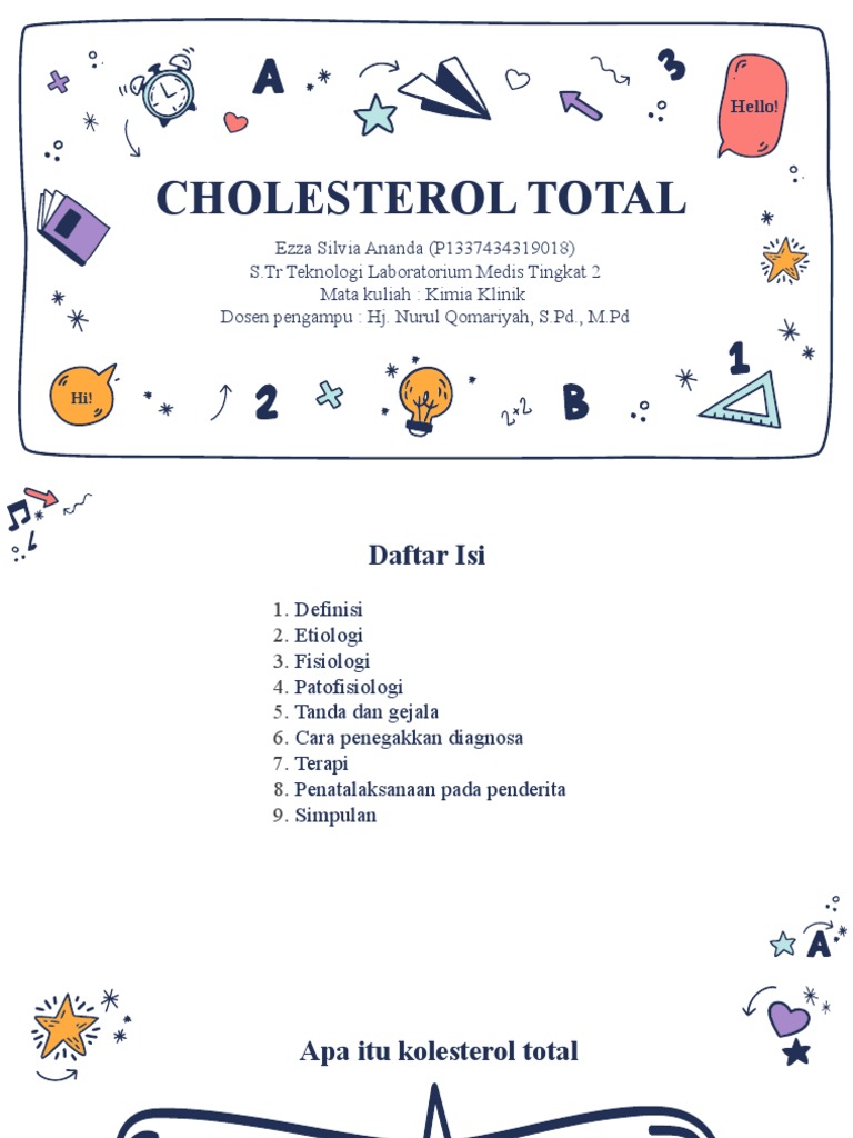 Ezza Silvia Ananda (Kimia Klinik-Cholesterol Total) | PDF | Kesehatan ...