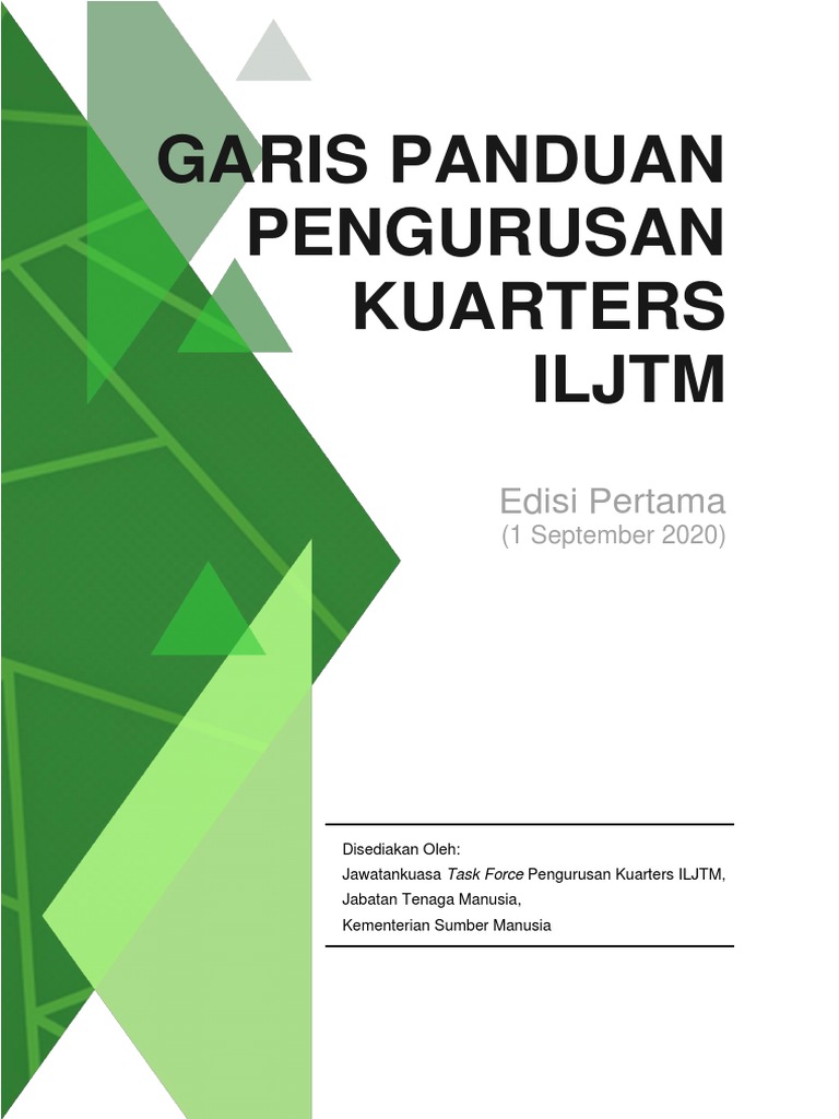 Garis Panduan Pengurusan Kuarters Iljtm Ver-1 (1!9!2020) | PDF