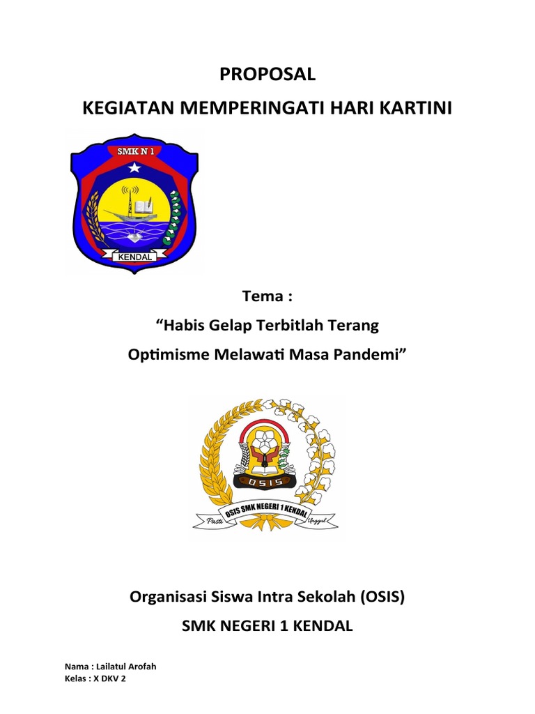 Proposal Hari Kartini (Lailatul Arofah) | PDF | Perjalanan