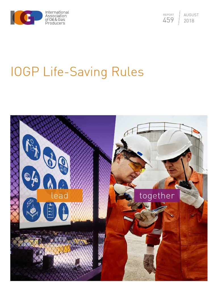 IOGP Life-Saving Rules: Lead Together | PDF | Occupational Safety And ...