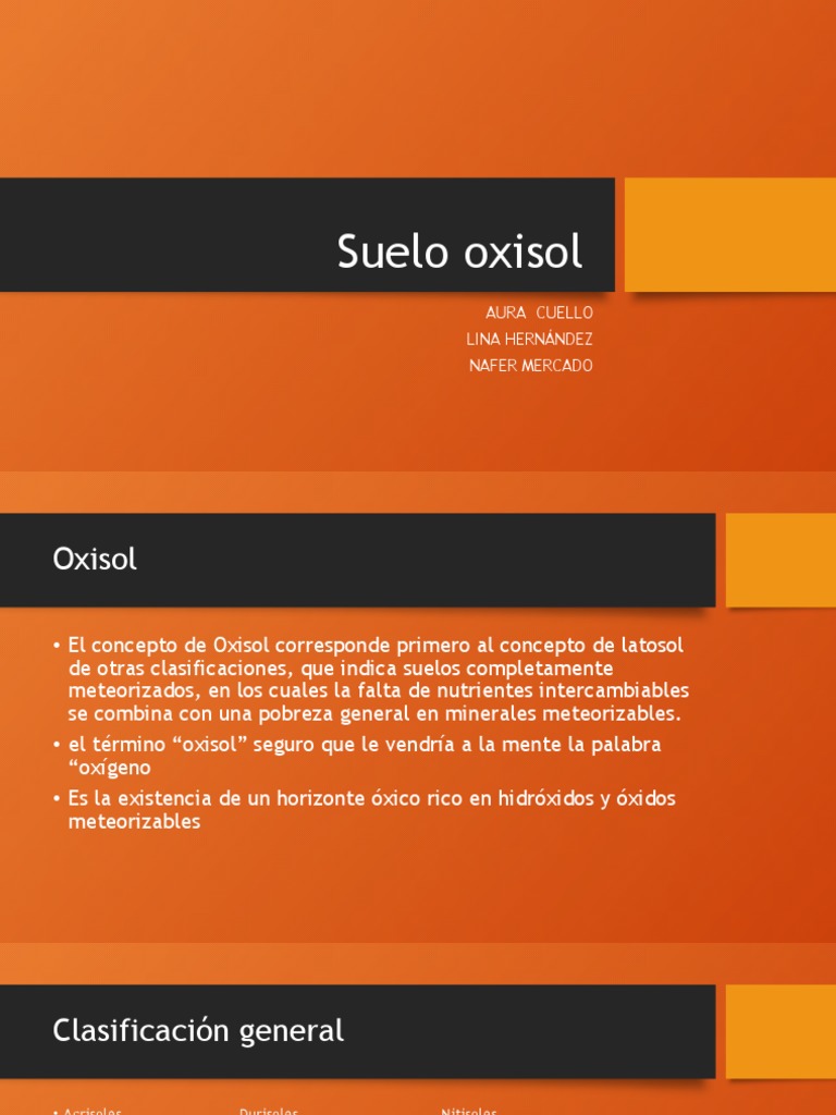 Suelo Oxisol | PDF | Suelo | Ciencias de la Tierra