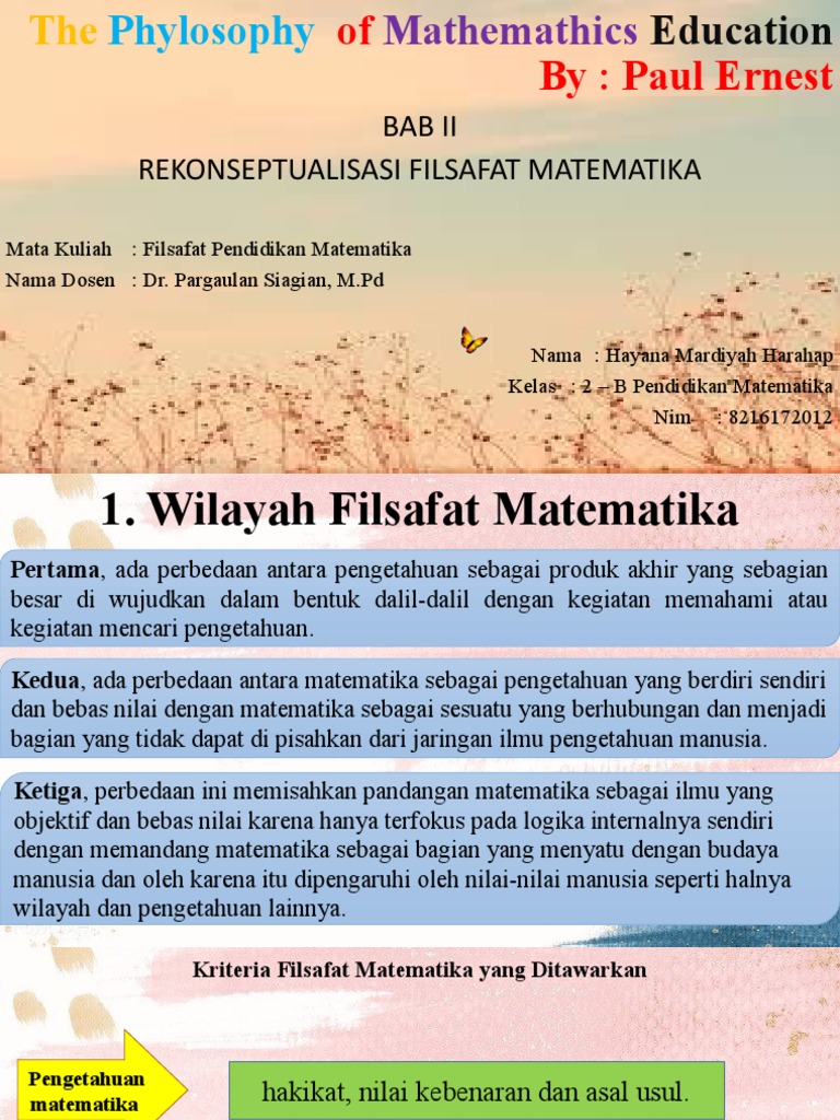 Filsafat Pend Matem | PDF | Ilmu Sosial | Sejarah