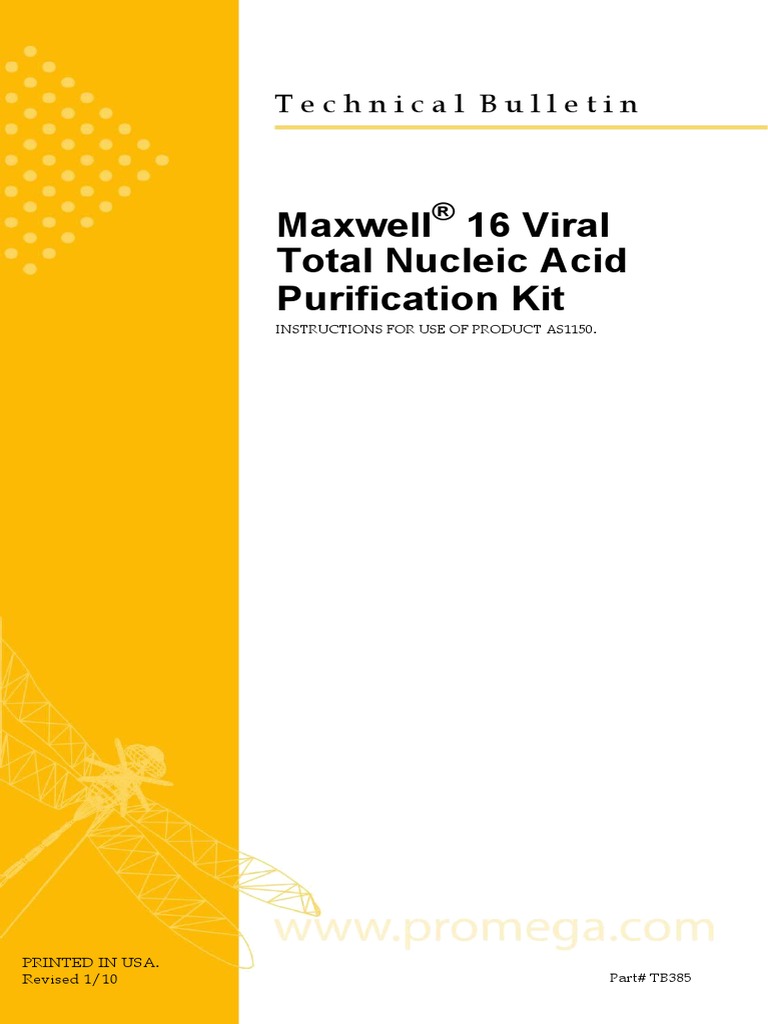 Maxwell 16 Viral Total Nucleic Acid Purification Kit: Technical ...