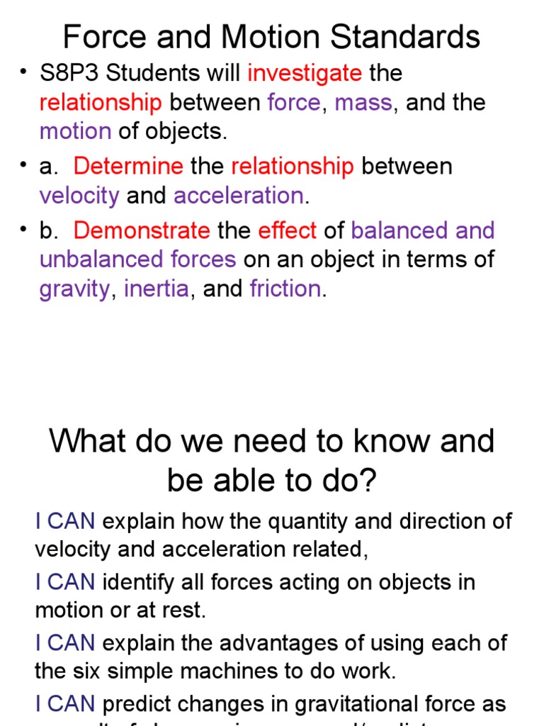 Velocity and Acceleration PowerPoint | PDF | Velocity | Speed