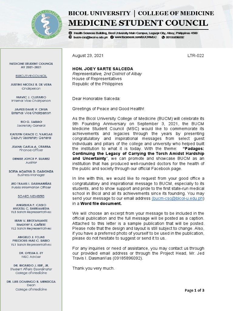 Hon. Joey Sarte Salceda: Representative, 2nd District of Albay | PDF ...