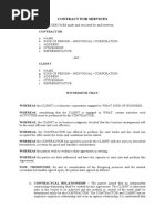 Sample Job Order Contract | PDF | Sole Proprietorship | Employment