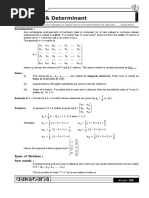 Matrices and Determinant Practice Sheets | PDF