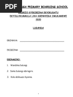 ENGLISH PRIMARY ONE Lesson Notes P - 1 Term II | PDF | Pronoun ...