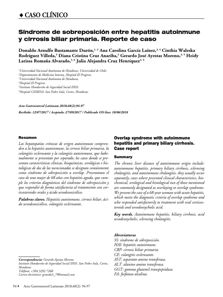 Caso clínico-HEPATITIS AUTOINMUNE-2 | PDF | Hepatitis | Especialidades ...