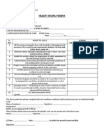 SOP For Work Permit Procedure | PDF | Safety | Occupational Safety And ...