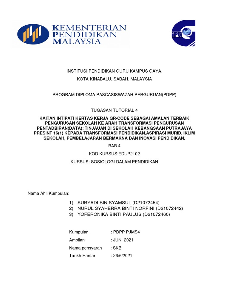 4.0 Mobiliti Sosial Dan Perubahan Pendidikan PDPP PJMSSR4 Amb Jun 2021 ...