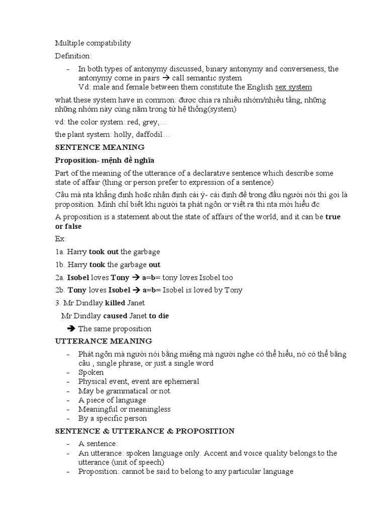 Unit 6 Multiple Compatibility | PDF | Proposition | Sentence (Linguistics)