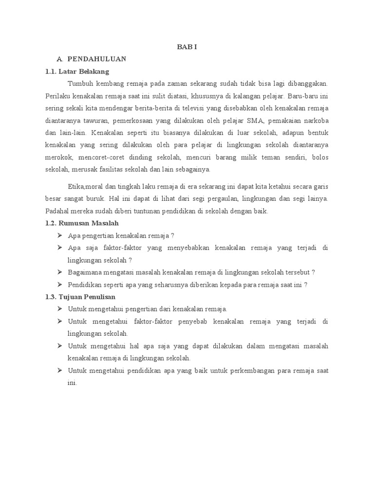 Makalah Kenakaln RMJ | PDF | Kesehatan Holistik
