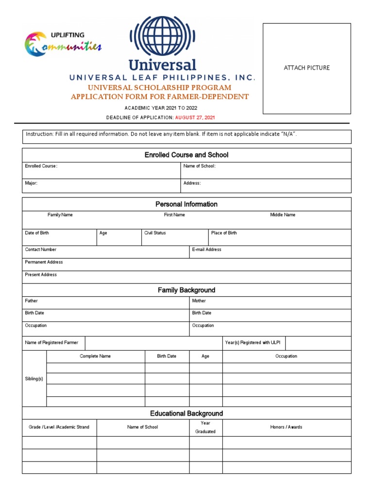 USP Application Form | PDF | Privacy | Civil Rights And Liberties