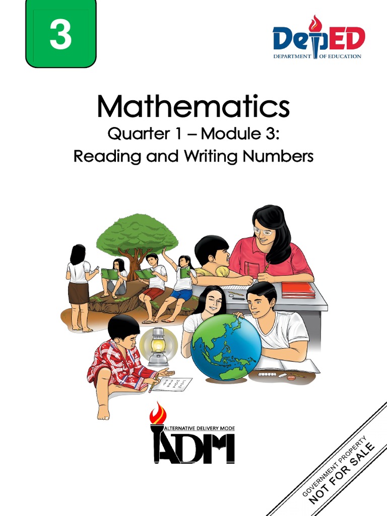 Mathematics: Quarter 1 - Module 3: Reading and Writing Numbers | PDF | Learning | Numbers