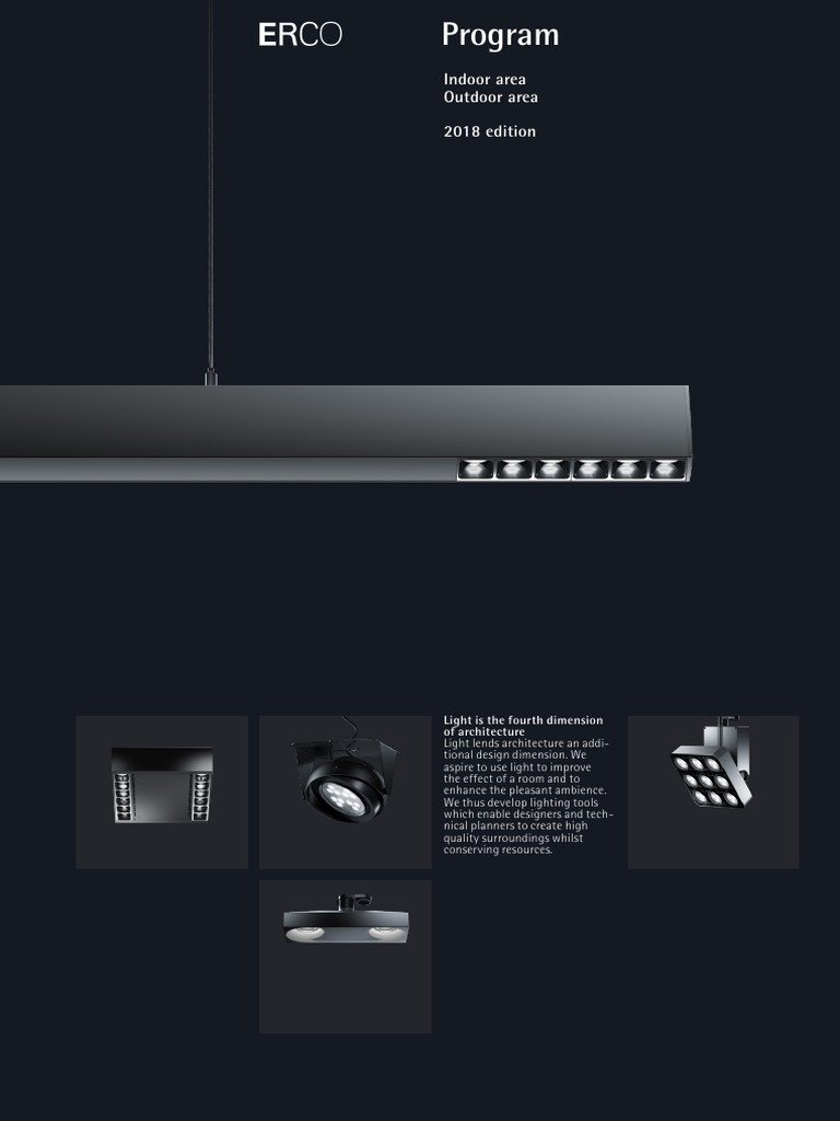 Erco Catalogue 2018 en | PDF | Lighting | Sustainability