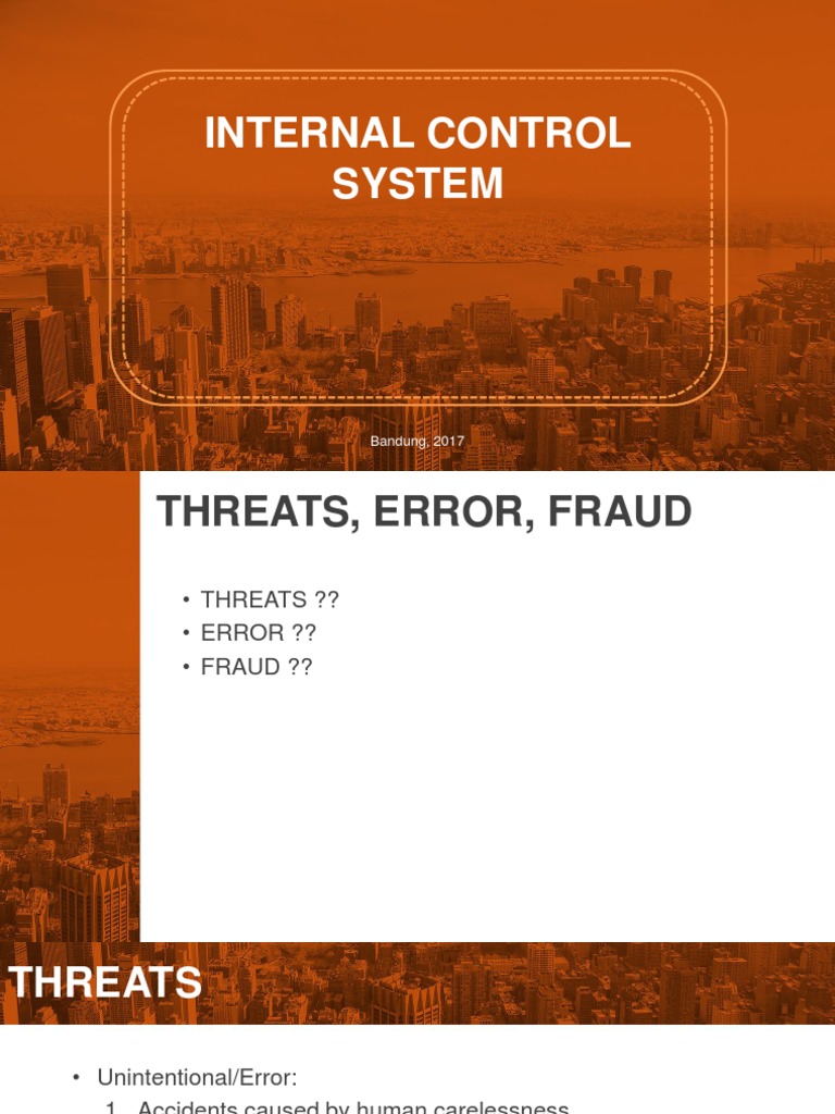 Internal Control | PDF | Internal Control | Risk