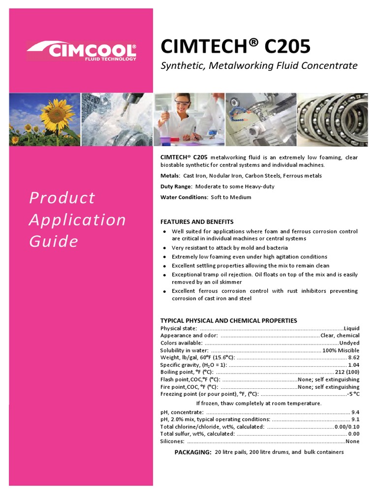 Cimtech® C205: Product Application Guide | PDF | Corrosion | Iron