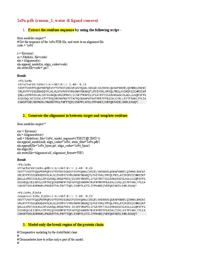Model Scripts | PDF | Sequence Alignment | Amino Acid