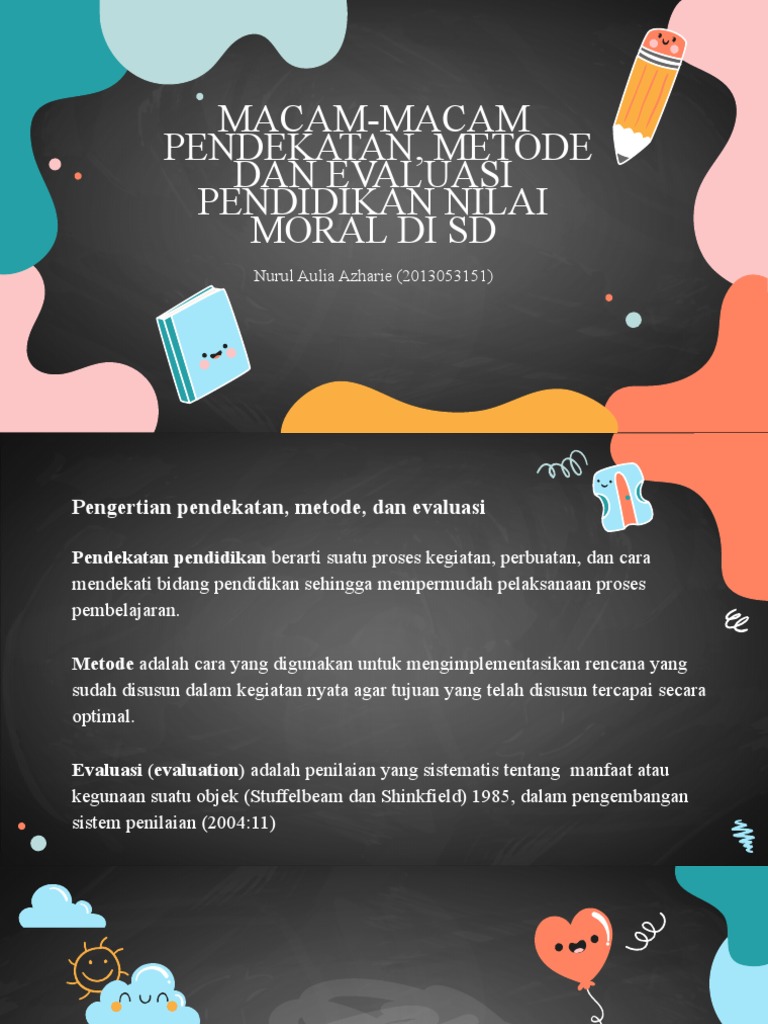 Pendekatan Pendidikan Nilai Moral SD | PDF