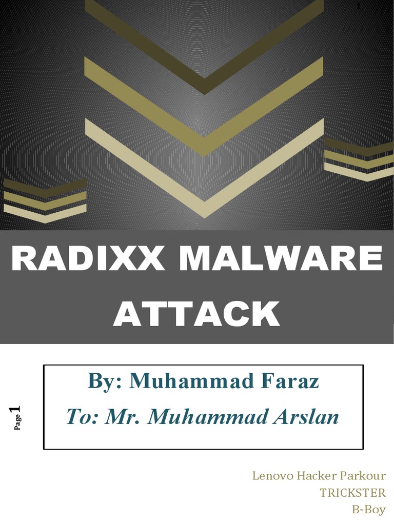 Radixx Malware Attack: By: Muhammad Faraz | PDF | Airlines | Payments