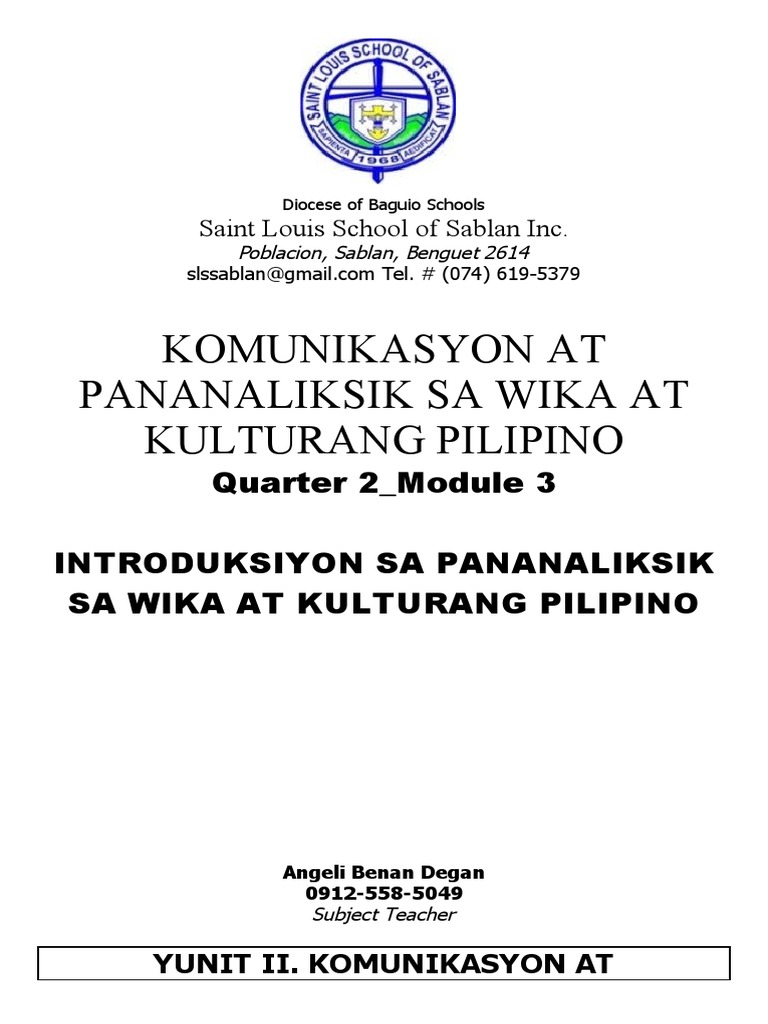 KPWKP Module 3 Q2 | PDF