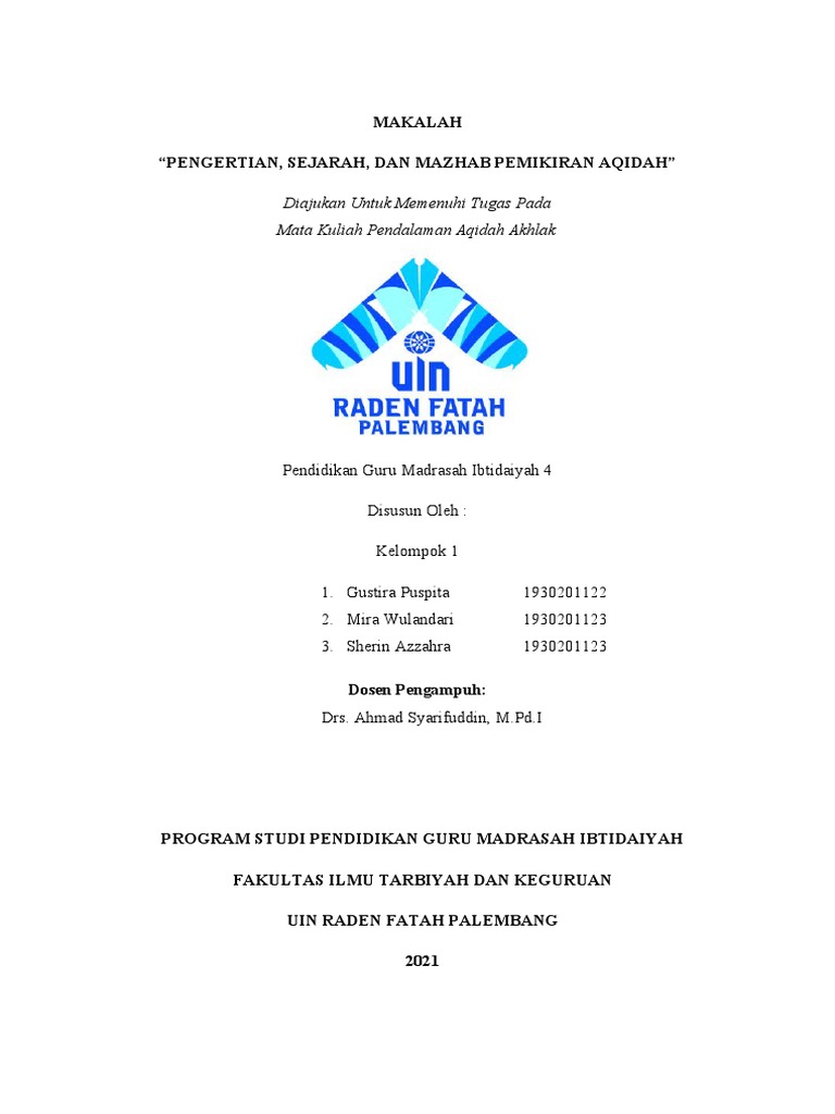 Makalah Kelompok 1 Aqidah Akhlak | PDF