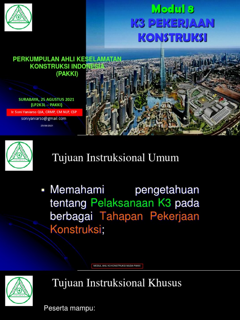 K3 Konstruksi: Modul Ahli PAKKI | PDF