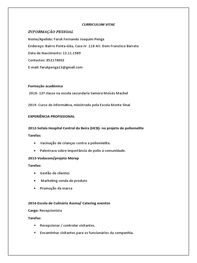 CV Actualizado de Faruk | PDF | Microsoft | Informática