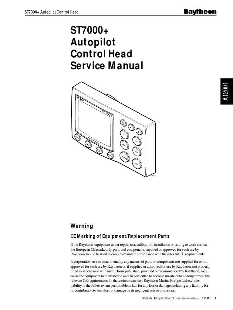 ST 7000 Plus Service Manual | PDF | Electronics | Manufactured Goods