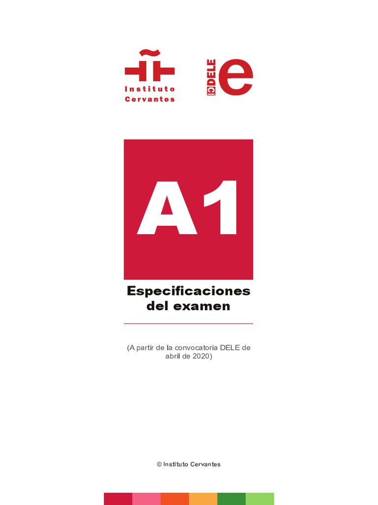 Especificaciones Examen DELE A1 v2020 | PDF