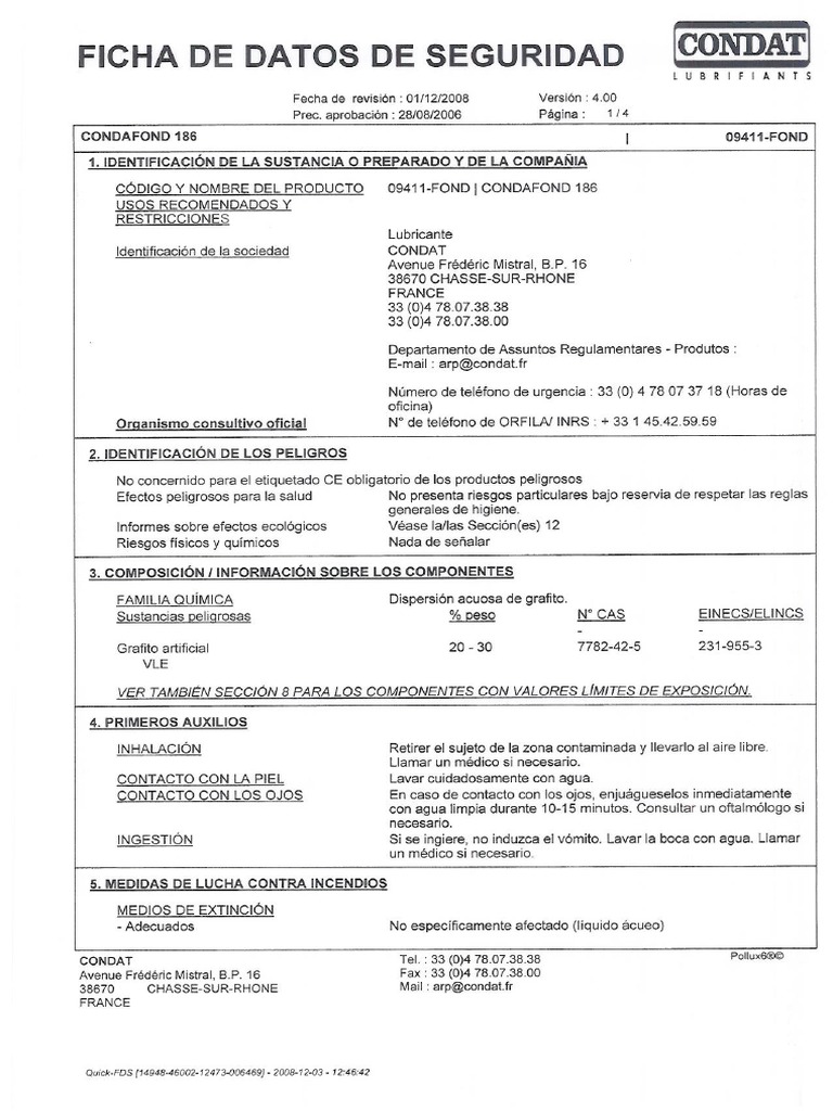 A-09 Condafond 186 (Condat) | PDF