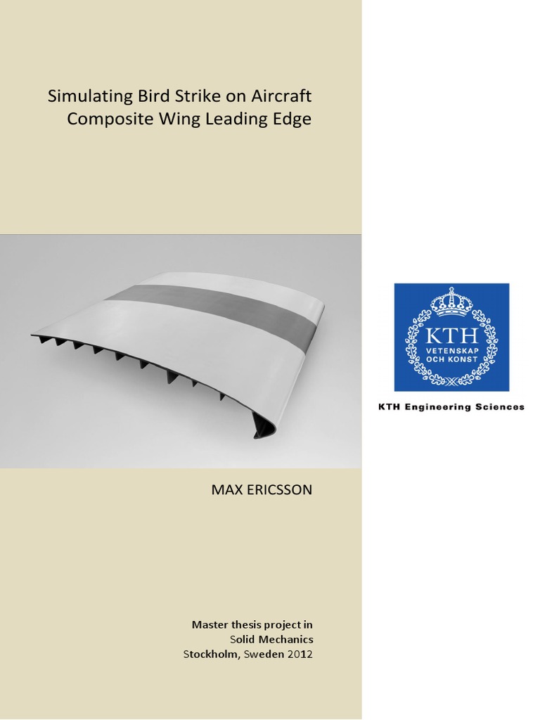 Simulating Bird Strike On Aircraft Composite Wing Leading Edge | PDF ...