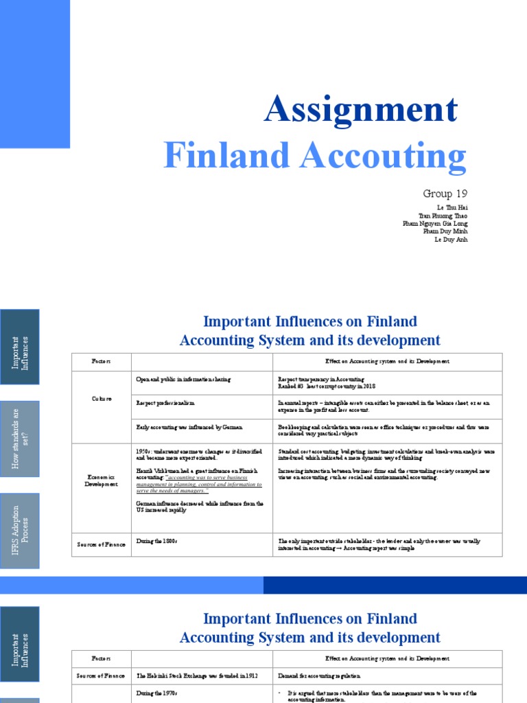Accounting System in Finland | PDF | International Financial Reporting ...