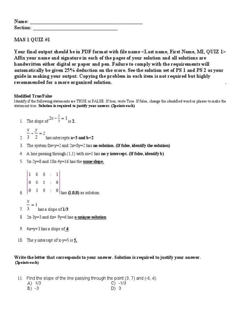 Systems of Linear Inequalities Quiz | PDF | Equations | Algebra