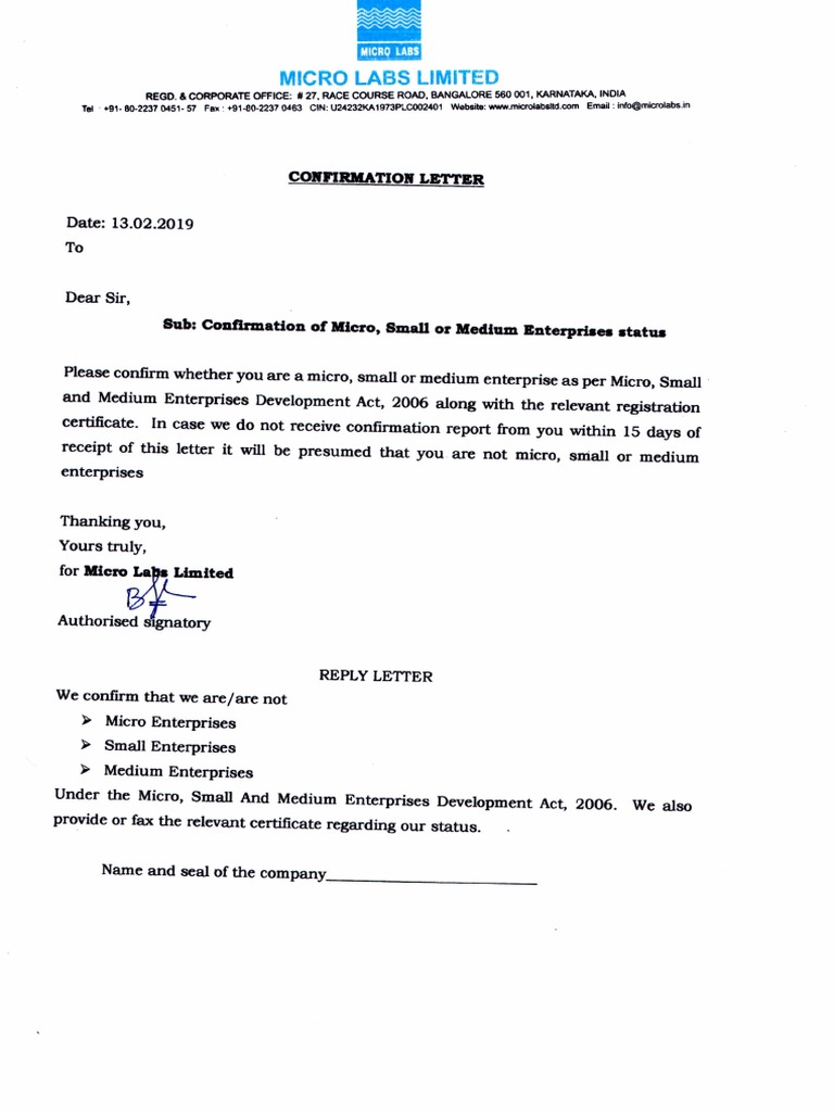 MSME Declaration | PDF
