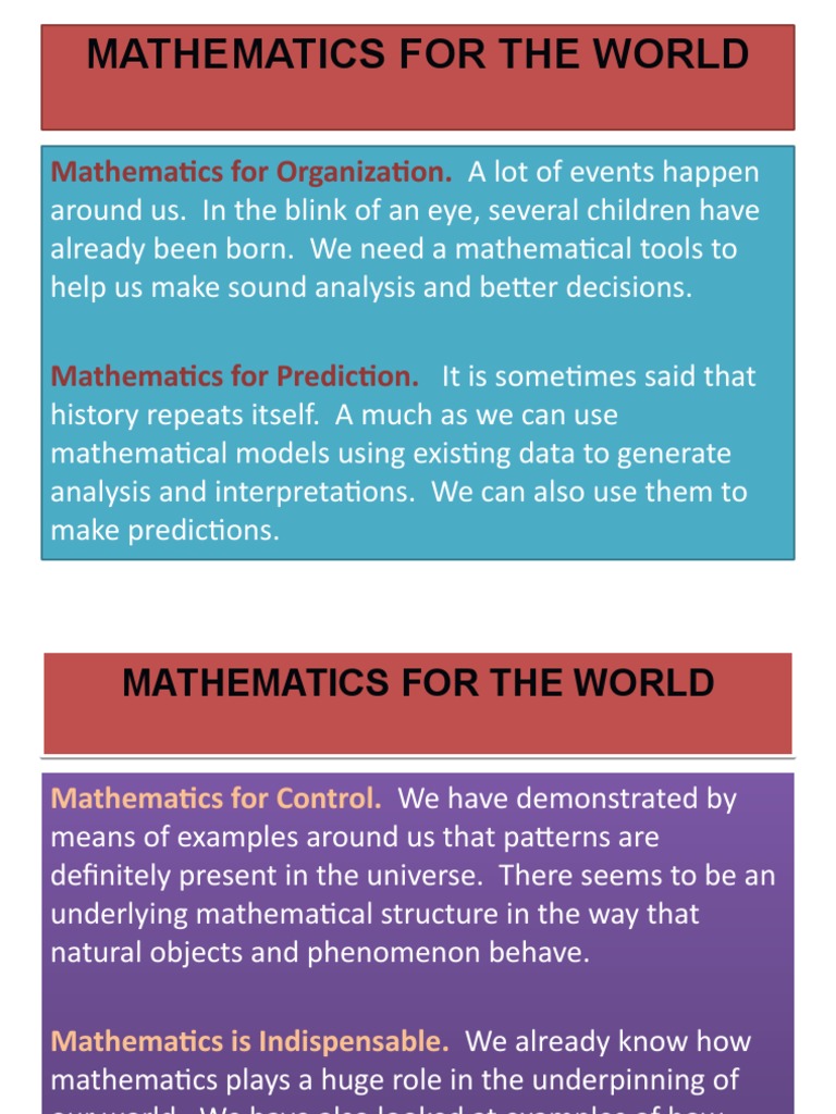Lesson: 1 Mathematics in The Modern World | PDF