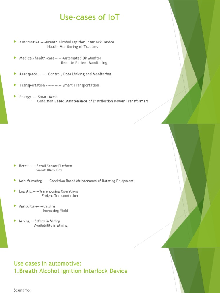 Module2 Lec2 Use-Cases of IoT | PDF | Internet Of Things | Surveillance